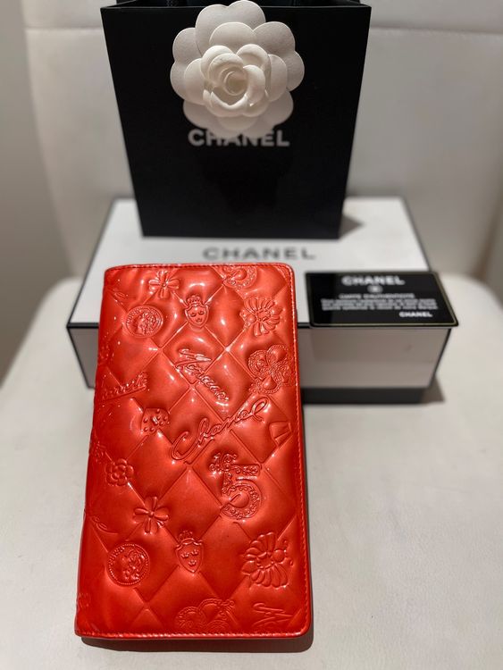 CHANEL PORTEMONNAIE-TASCHE MIT ZERTIFIKAT UND ID CARD MEGA (Gebraucht ...