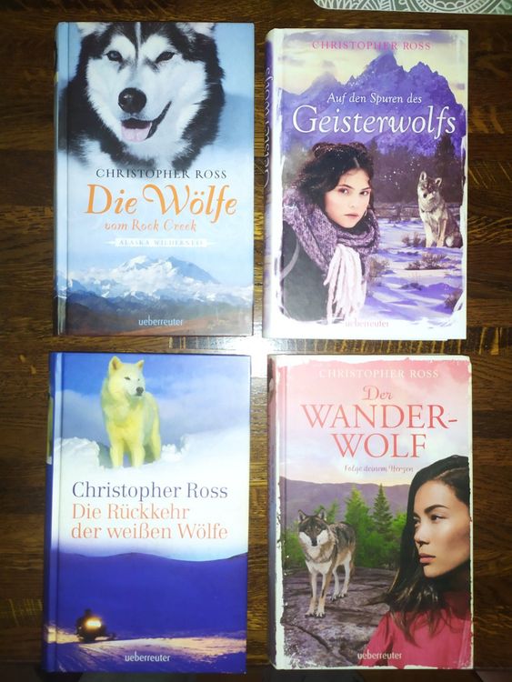 Wolf-Fans!! 4x Jugendbücher "Wölfe" von Christopher Ross !!! (Gebraucht ...