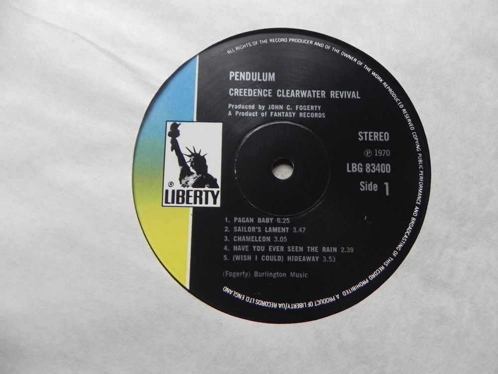 LP USA Rock Band CCR Creedence Clearwater 1970 Pendulum (Gebraucht) in ...