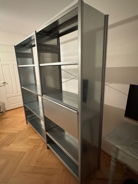 DESIGNKLASSIKER - ERREX Metall Regal 200 x 40 x 115 / 85 (Neu (gemäss ...