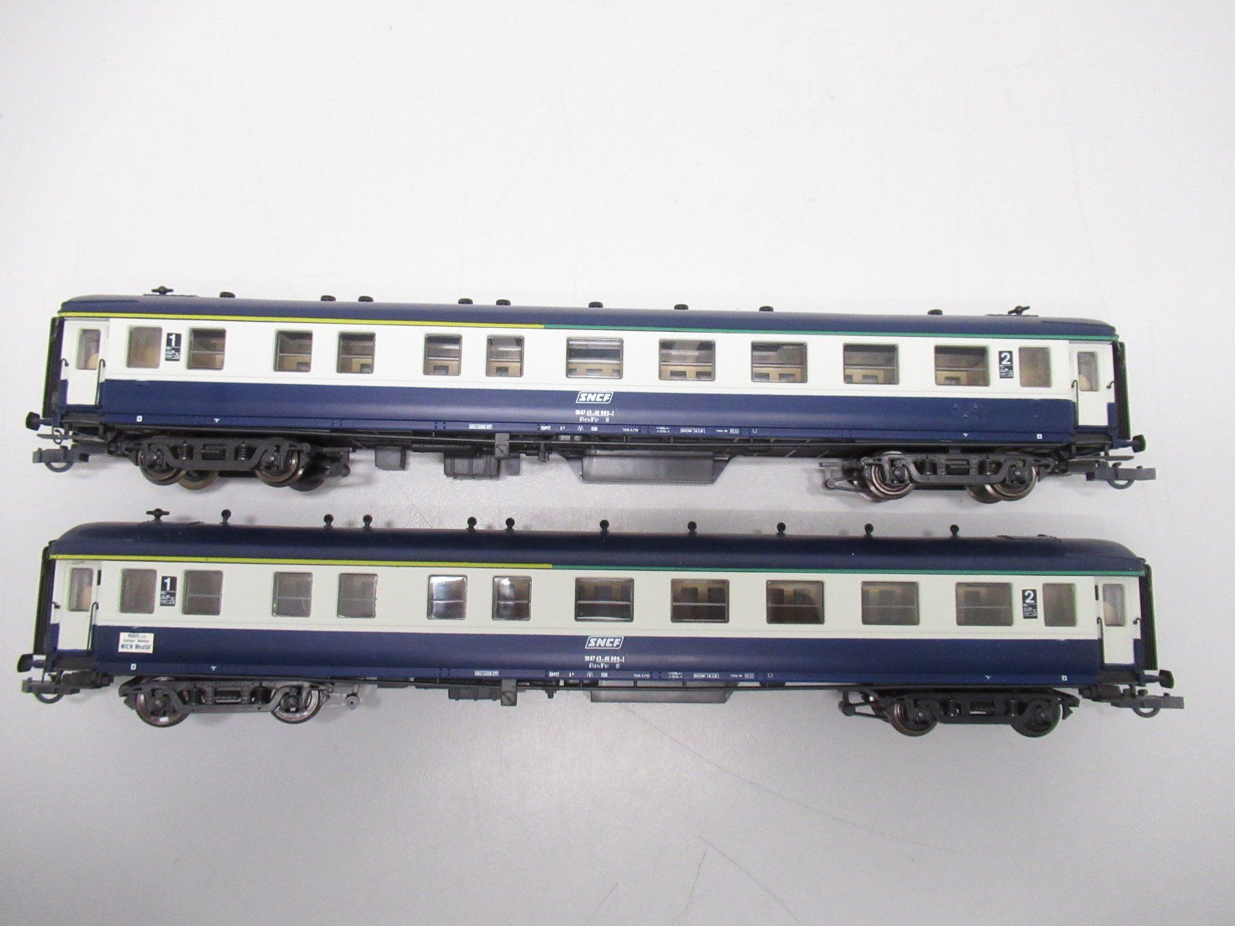 Roco 2x 44214C Schlafwagen 1./2.Klasse SNCF Frankreich DC H0 (Gebraucht ...