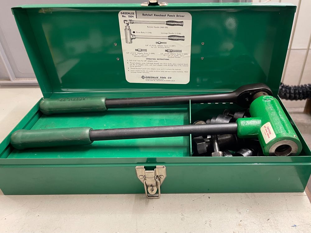 Greenlee No. 1804 Ratchet Knockout Punch Driver (Gebraucht) in Urdorf ...