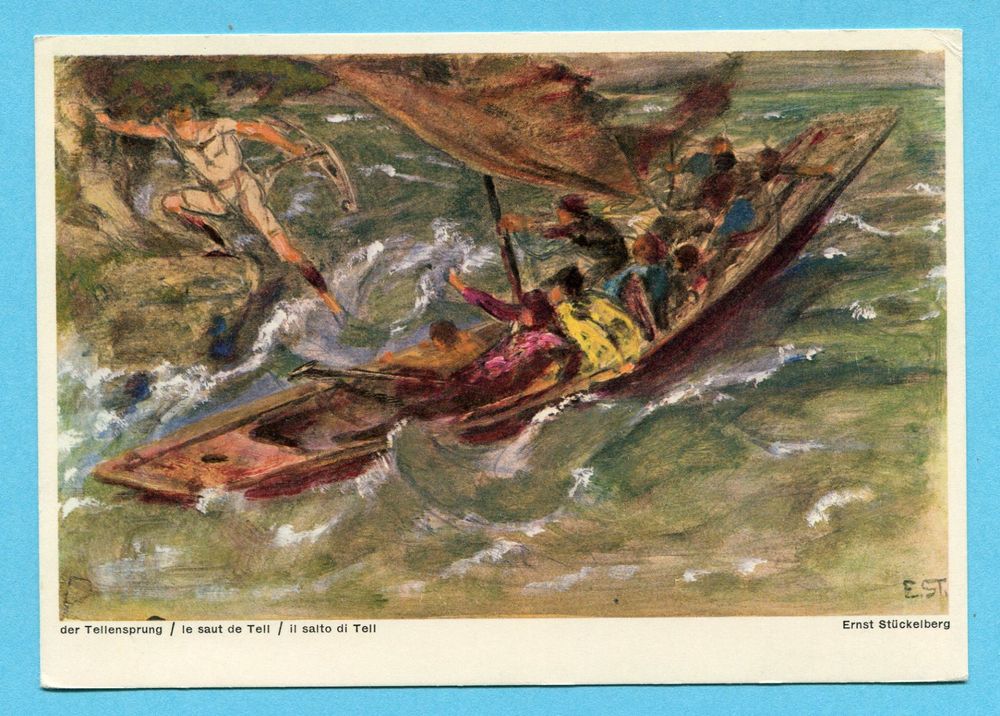 Bundesfeierkarte Nr. 96APBv - Tellensprung mit PP-Frankatur | Kaufen auf Ricardo