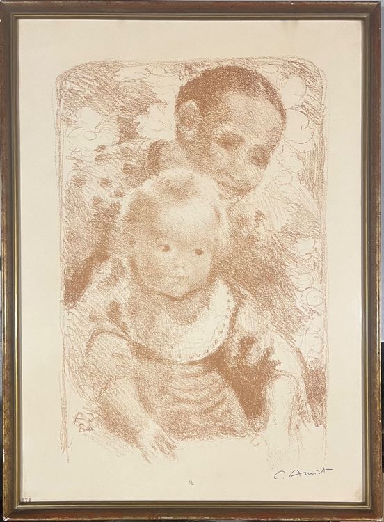 Cuno Amiet (1868-1961)Grosse Lithographie Handsigniert (Gebraucht) in ...