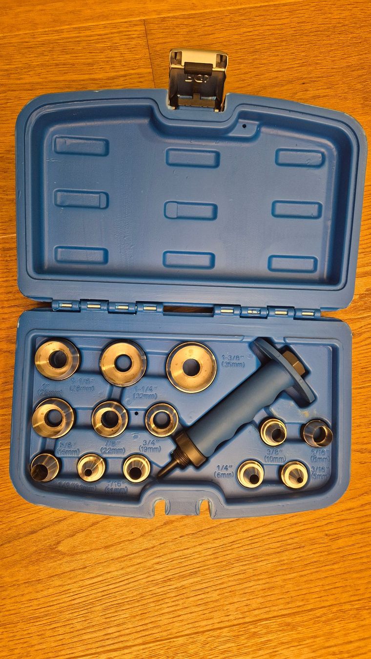 Locheisen-Stanz-Set BGS, Werkzeugkoffer komplett 13-teilig (Neu und ...