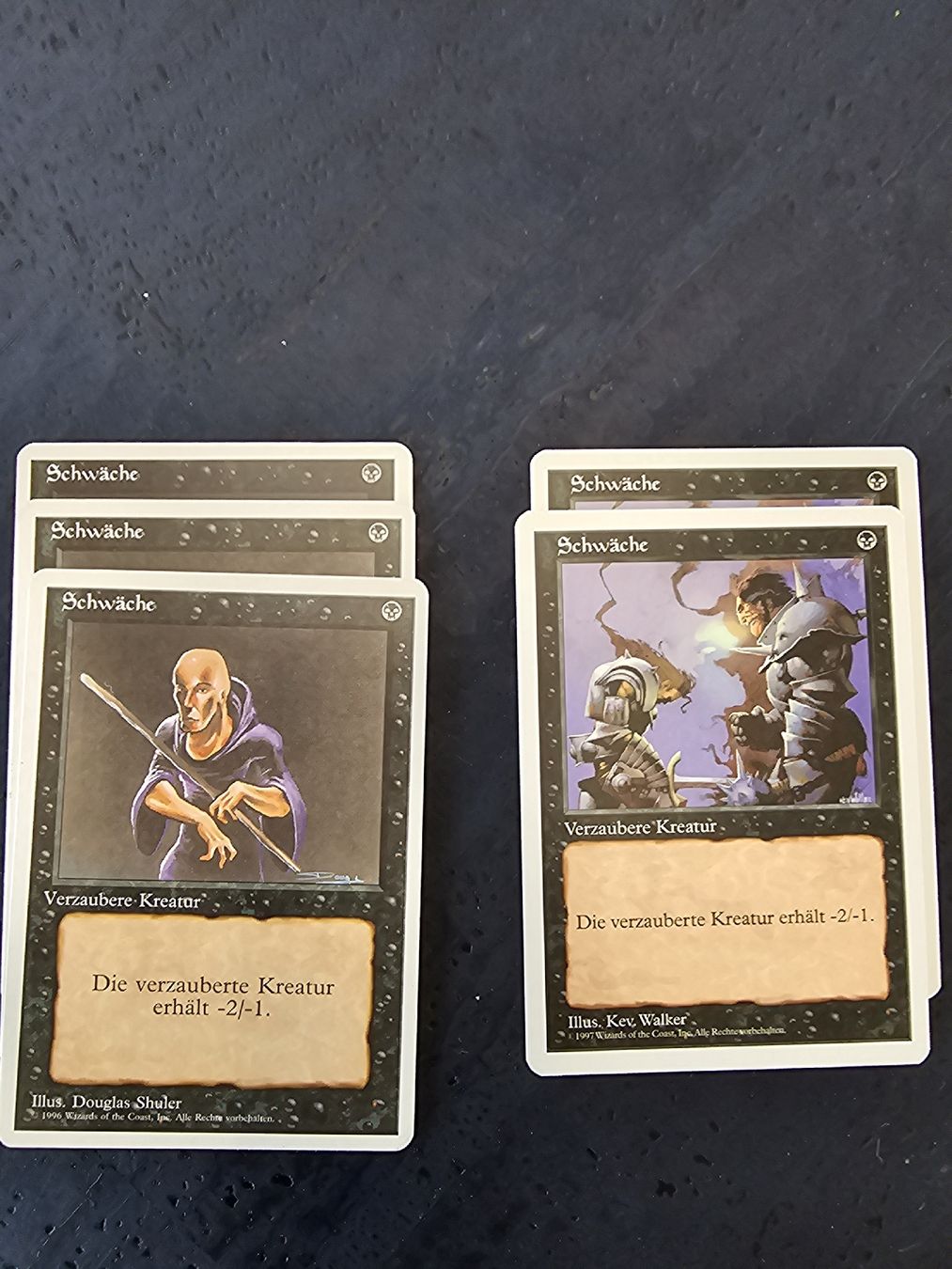 Magic the Gathering Karten -5 x Schwäche - (Gebraucht) in Wisen SO für ...