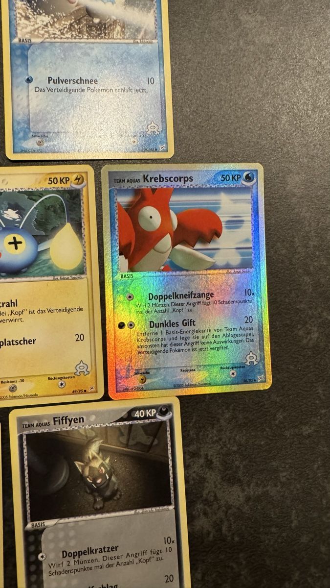 Pokemon Karten Team Aqua Set - Seltene Sammlerstücke 2005 (Gebraucht ...