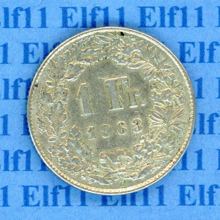 CHF___1.00 1963 vz 1 Franken (Gebraucht) in Widnau für CHF 5 – mit Lieferung auf Ricardo kaufen