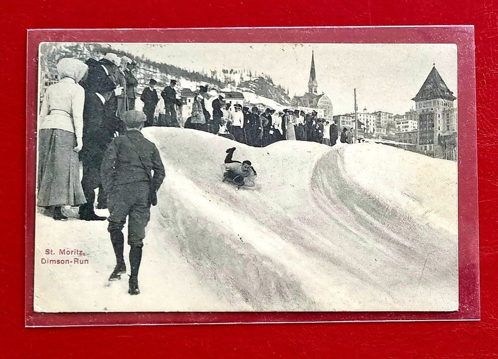 St. Moritz - Dimson Run - Rennen - Zuschauer - 1909 | Kaufen auf Ricardo
