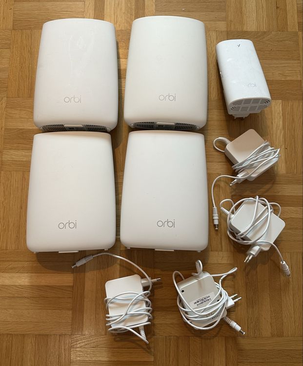 Orbi Home Mesh WiFi System Router, 3 Satelliten und Repeater (Gebraucht ...