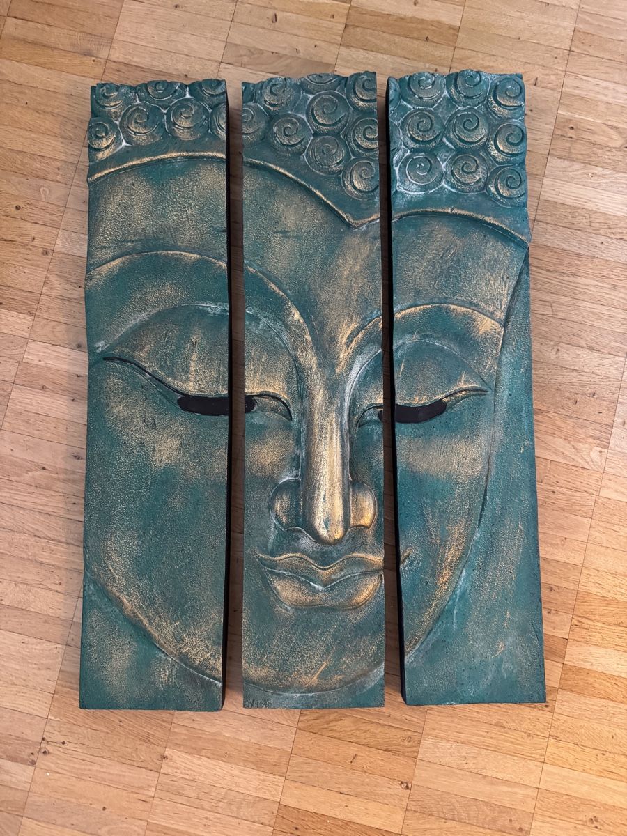 Buddha Wanddeko 3-teilig, Stil, Handarbeit, Dek (Gebraucht) in Bern für ...
