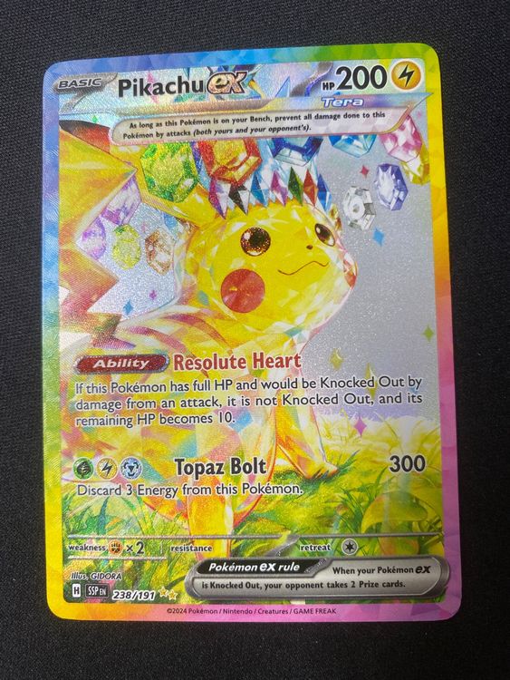 Pikachu ex 238 - SIR - NM/MINT - Surging Sparks - EN (Neu (gemäss ...