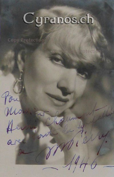Marguerite Pierry (1887-1963) Schauspielerin - Autogramm (Gebraucht) in ...