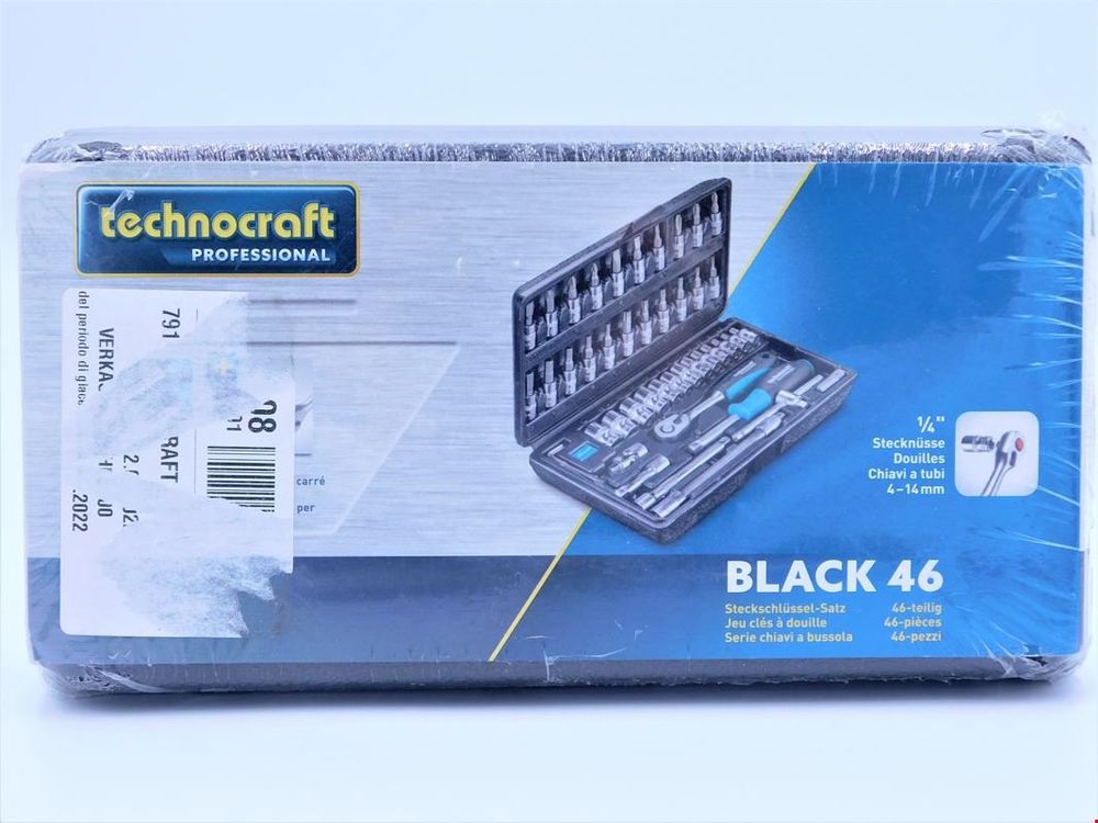 46-teilig Steckschlüsselsatz 1/4 TECHNOCRAFT NEU (Neu und ...