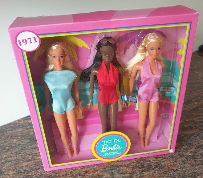 Puppe Barbie Signature Malibu Barbie PJ Christie - Repro (Neu und ...