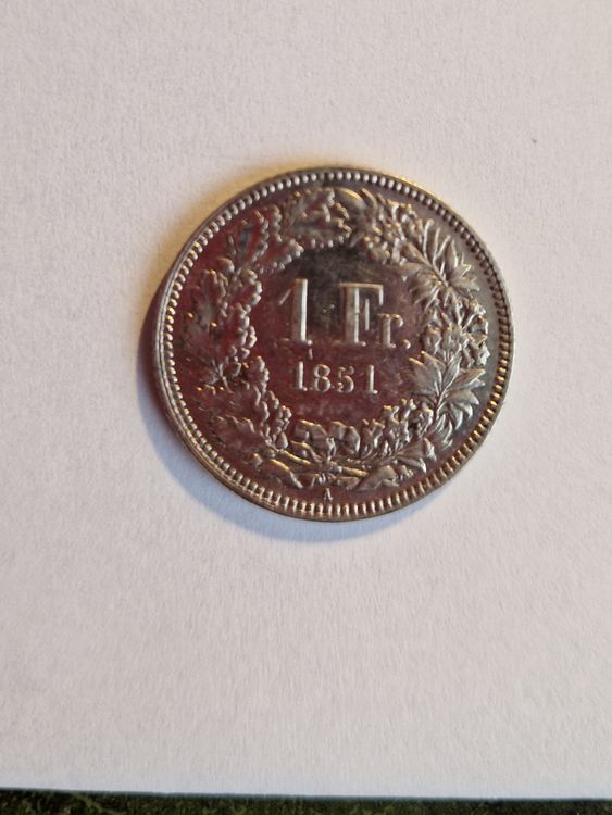 1 Franken Münze 1851, rar | Kaufen auf Ricardo