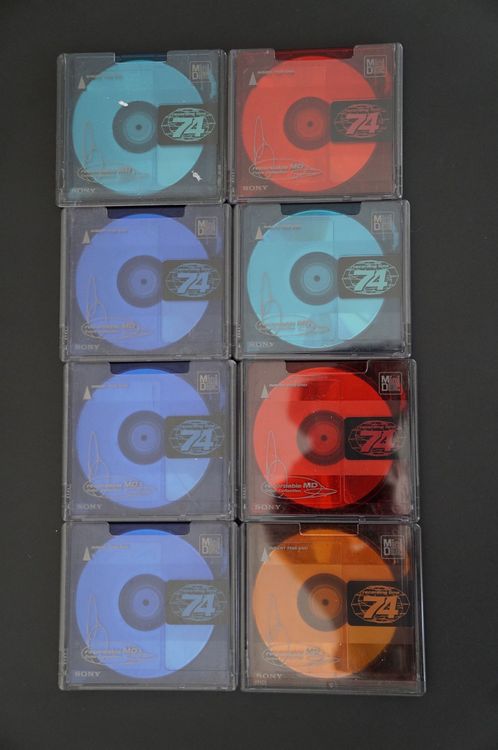 MiniDisc Sony Color Collection 74 min 8 Stück | Kaufen auf Ricardo