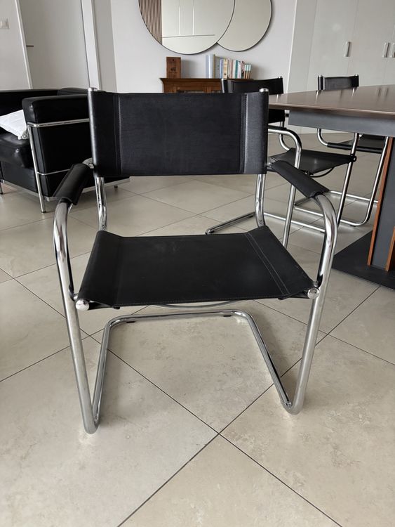 6x Freischwinger Sessel, Stühle, schwarz (Gebraucht) in Zug für CHF 560 ...