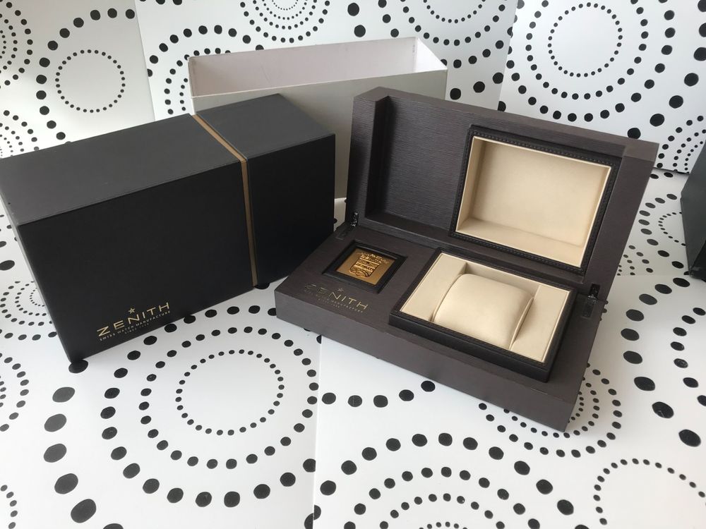 ZENITH ORIGINAL - WATCH BOX ECRIN SCHACHTEL VINTAGE RARE !!! (Neu ...