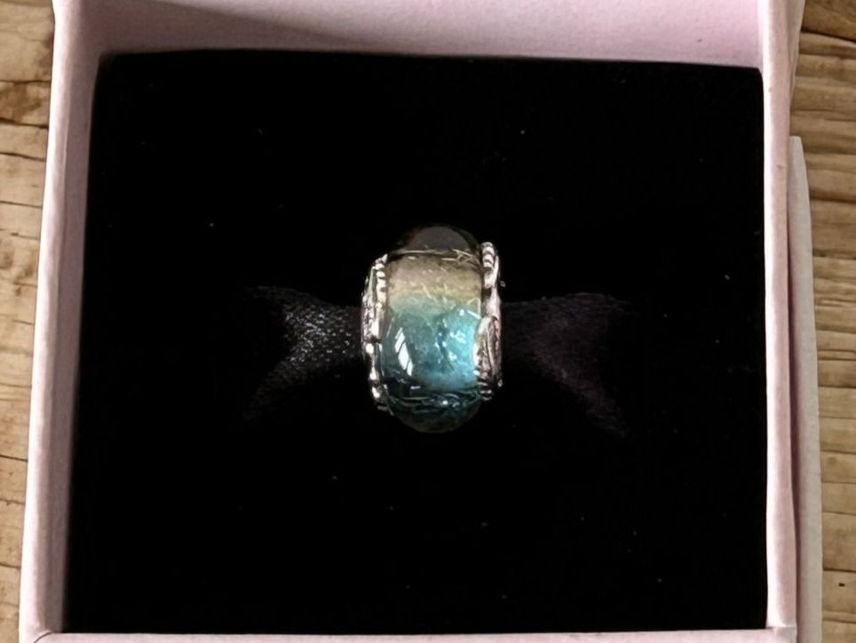 Original Pandora Multicolour Murano & Curved Feather Charm | Kaufen auf ...