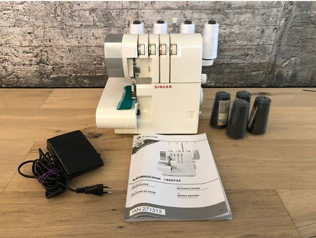Nähmaschine Singer Overlock (Typ 14SH754) (Neu (gemäss Beschreibung ...