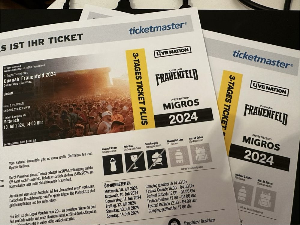 OAFF 2024 - 3 Tagesticket PLUS (Neu und originalverpackt) in für CHF 250 – mit Lieferung auf ...