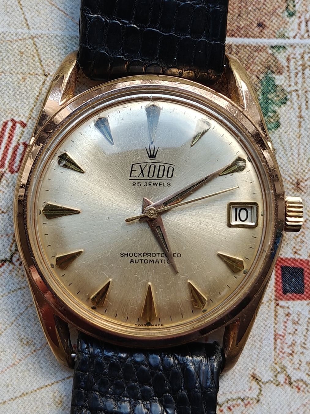 Exodo 50er Vintage Automatic Kaliber Felsa 4007N, 34mm Gehäu (Gebraucht ...