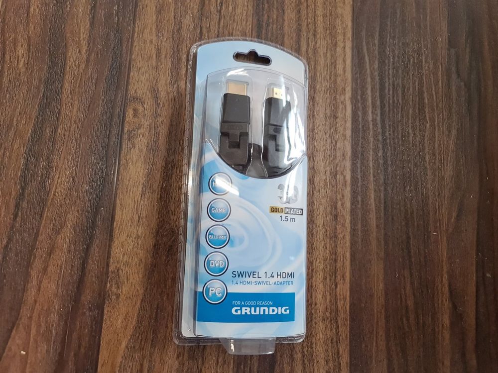 neues Grundig Swivel 1.4 HDMI Adapter Kabel 1,5m ab 1.- | Kaufen auf ...