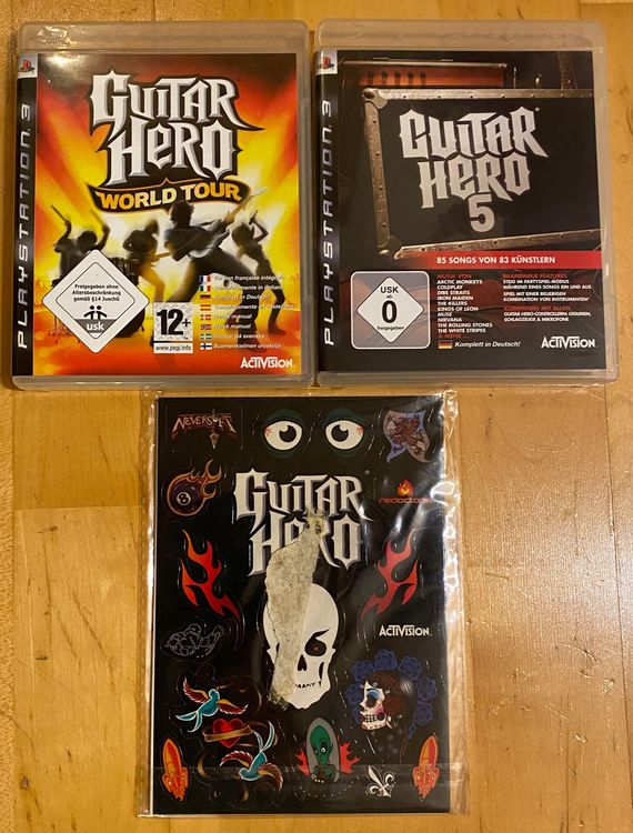 Guitar Hero 5 + World Tour + Sticker Set (Playstation 3) (Gebraucht) in ...
