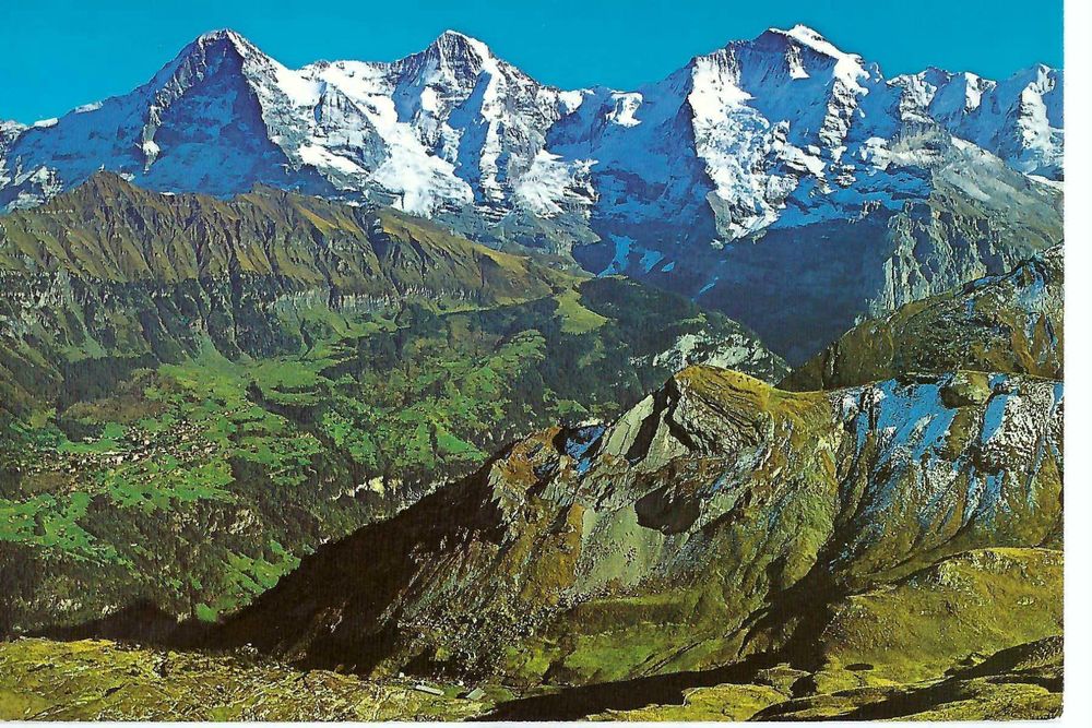 Eiger Mönch Jungfrau Wengen 1989; Verlag Fritz Lauener (Gebraucht) in ...