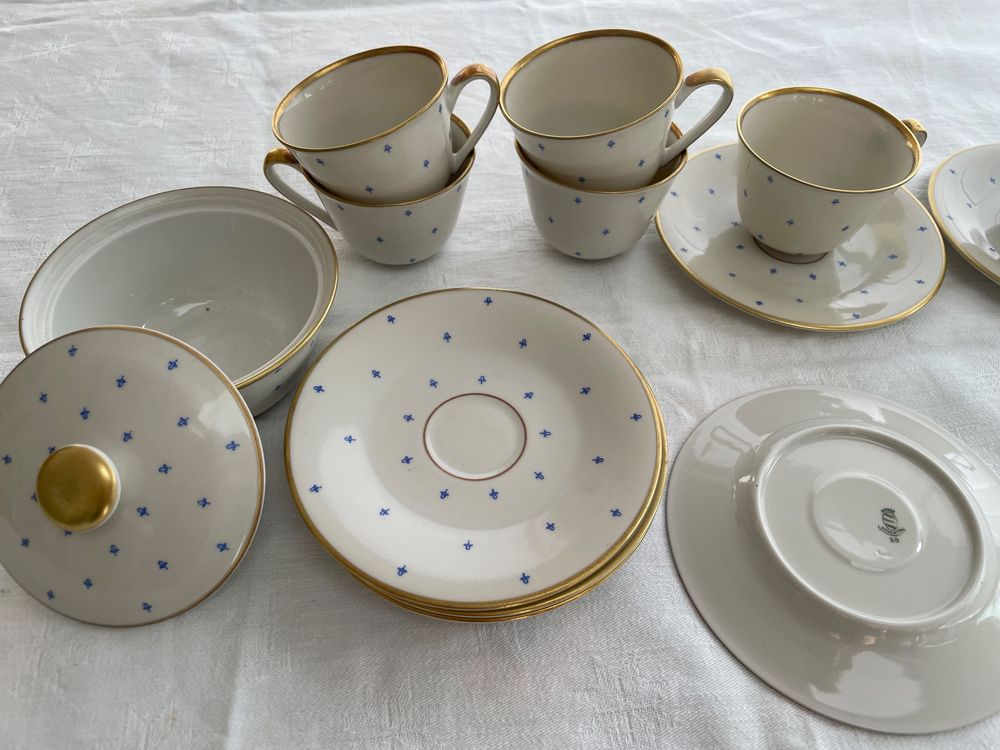 Espresso Set mit Goldrand - Langenthal Porzellan (Gebraucht) in ...