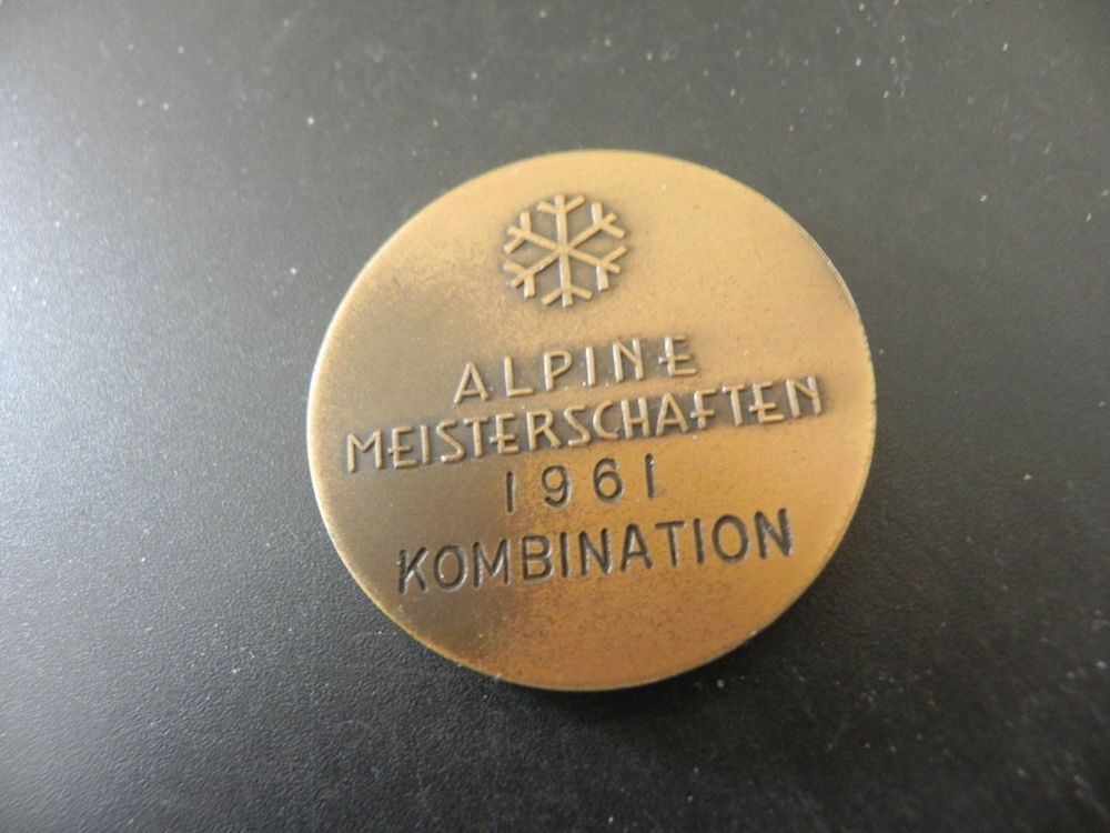 Ski Medaille Alpine Meisterschaften Kombination 1961 (Gebraucht) in Biel/Bienne für CHF 1 – mit ...