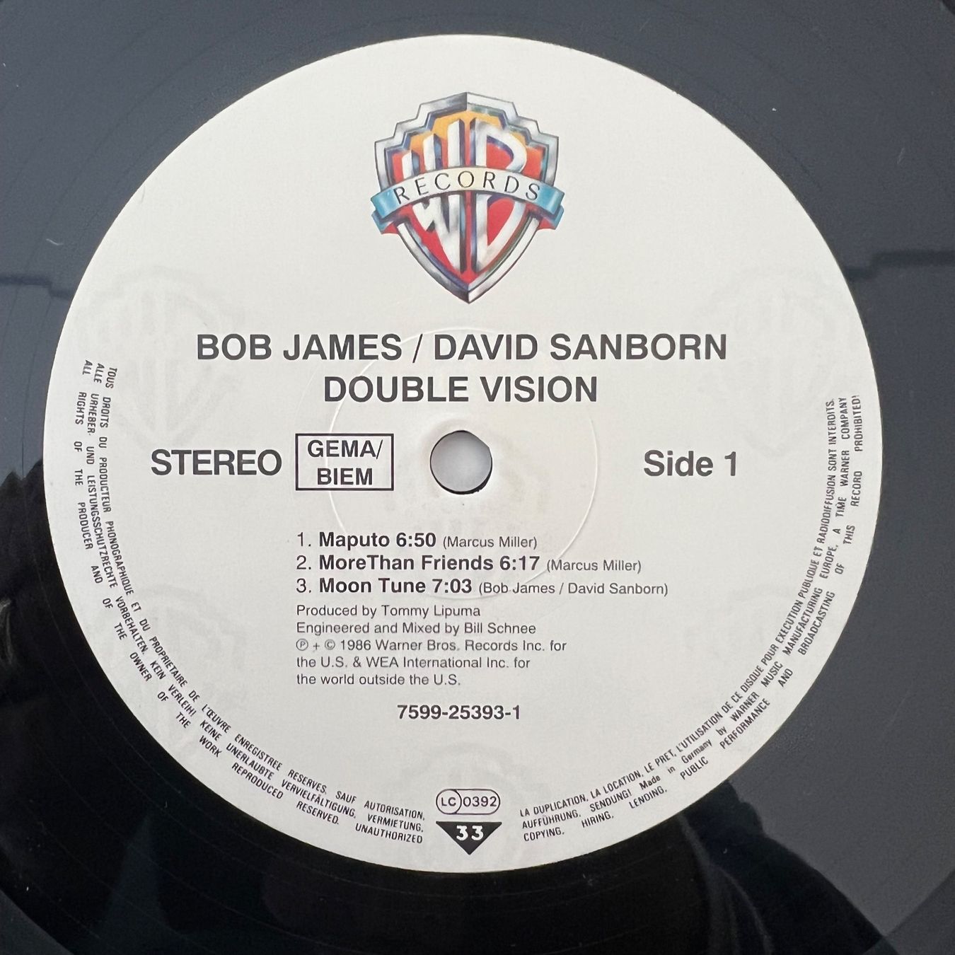 Bob James, David Sanborn - Double Vision / EU-Press. 1986 (Gebraucht ...