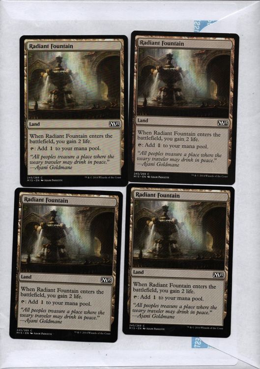 MtG, Magic the Gatering 4x Radiant Fountain | Kaufen auf Ricardo