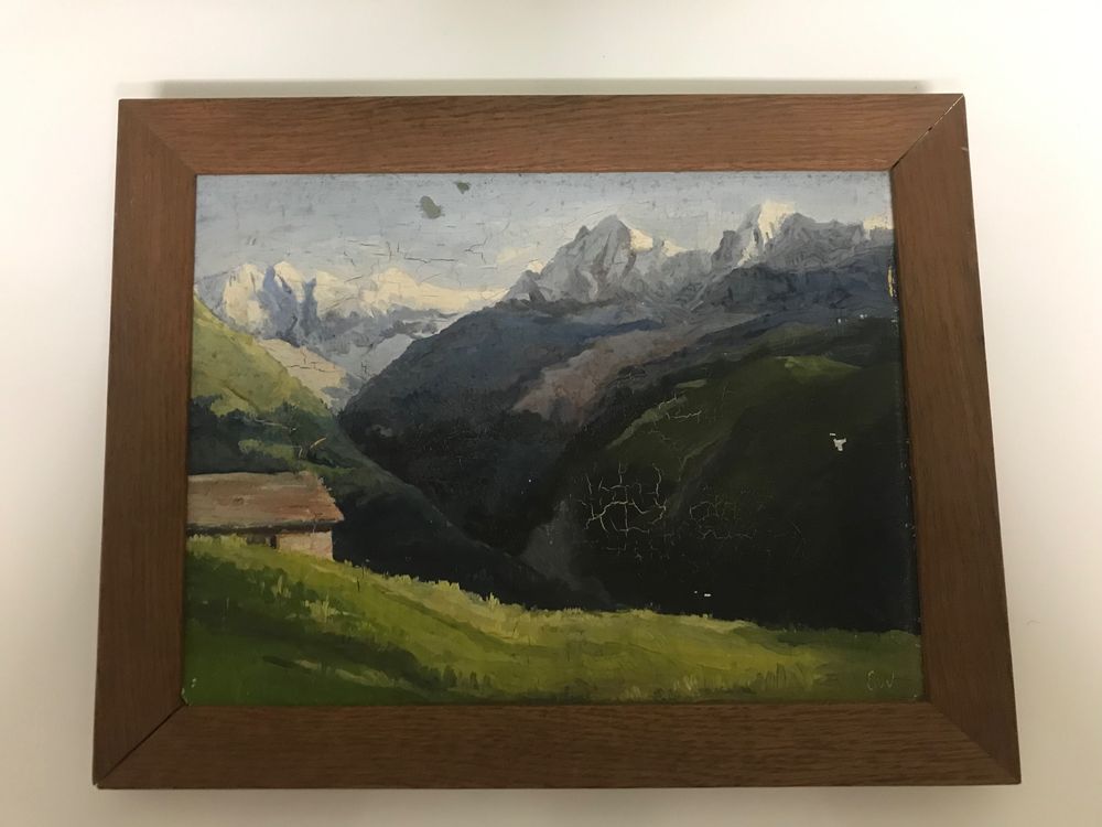 Antikes Ölgemälde mit Holzrahmen | Kaufen auf Ricardo