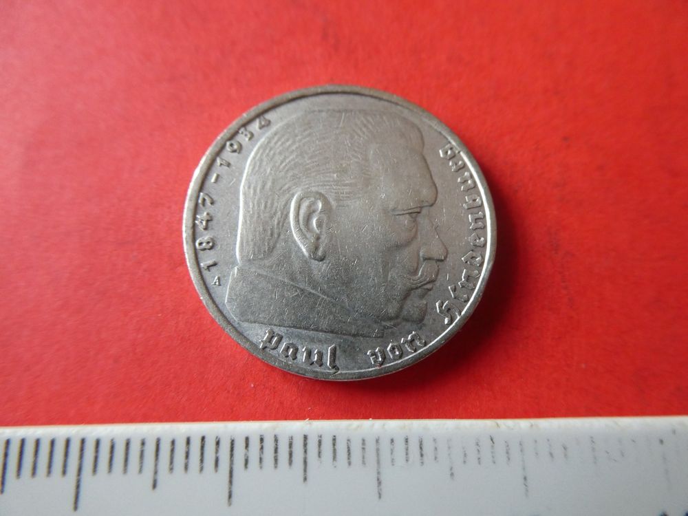 Dt. Reich 1937 A, 2 Reichsmark - Silber (Gebraucht) in Hinterforst für CHF 8 – mit Lieferung auf ...