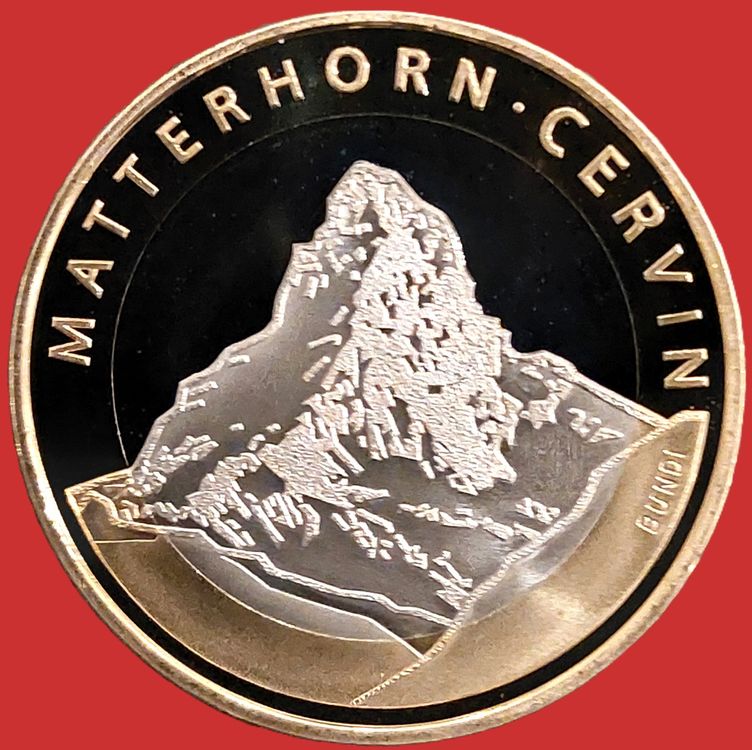 10 Franken 2004 pp / Matterhorn/aus Münzsatz / in Münzkapsel (Neu (gemäss Beschreibung)) in Arch ...