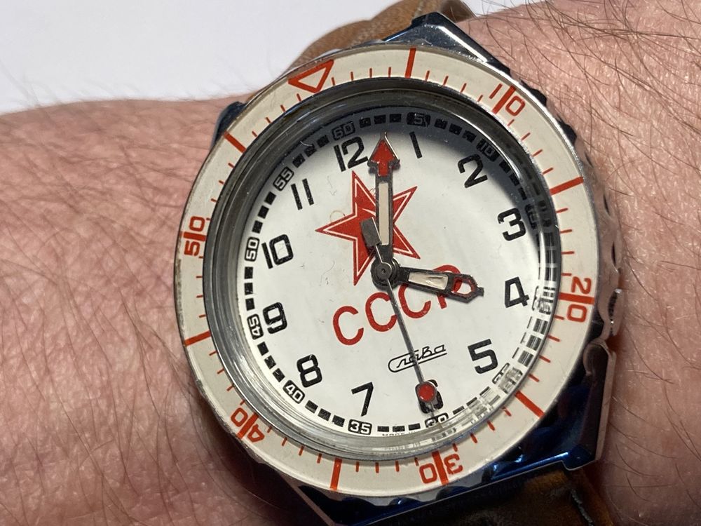 Slava CCCP Vintage Uhr quartz diver 40 mm | Kaufen auf Ricardo