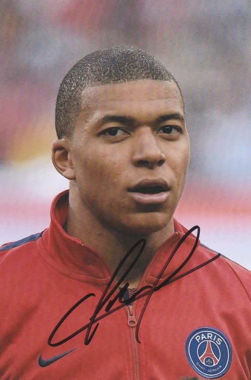Kylian Mbappé PSG / Autographe Original. (Gebraucht) in für CHF 15 ...