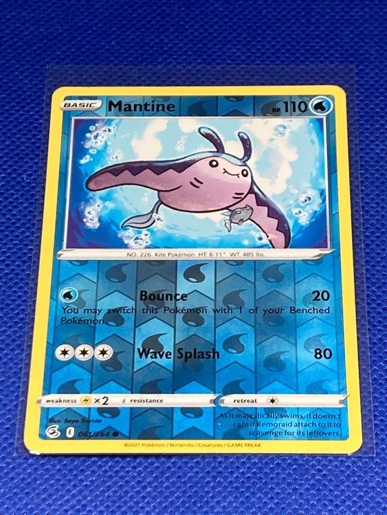 Pokemon Fusion Strike Mantine 061 / 264 - Reverse Holo | Kaufen auf Ricardo