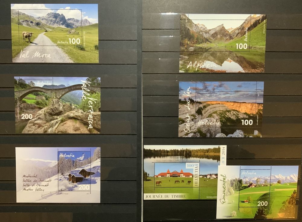 7 Blöcke "Typische Schweizer Landschaften" ** | Kaufen auf Ricardo