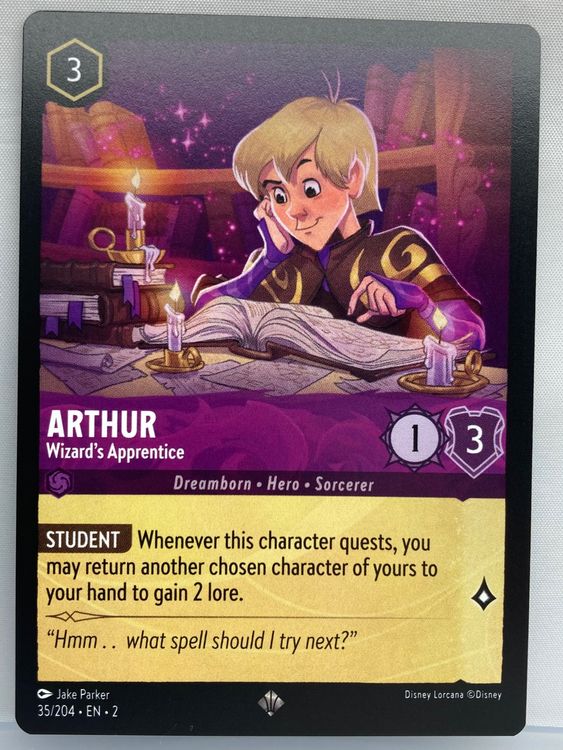 Lorcana ARTHUR 35/204 EN-2 SUPER RARE (Gebraucht) in Lugano für CHF 7 – mit Lieferung auf ...