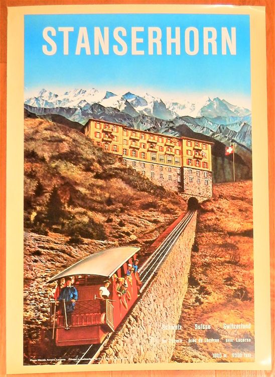 Vintage Stanserhorn - Plakat um 1970 (Gebraucht) in Alpnach Dorf für CHF 25 – mit Lieferung auf ...