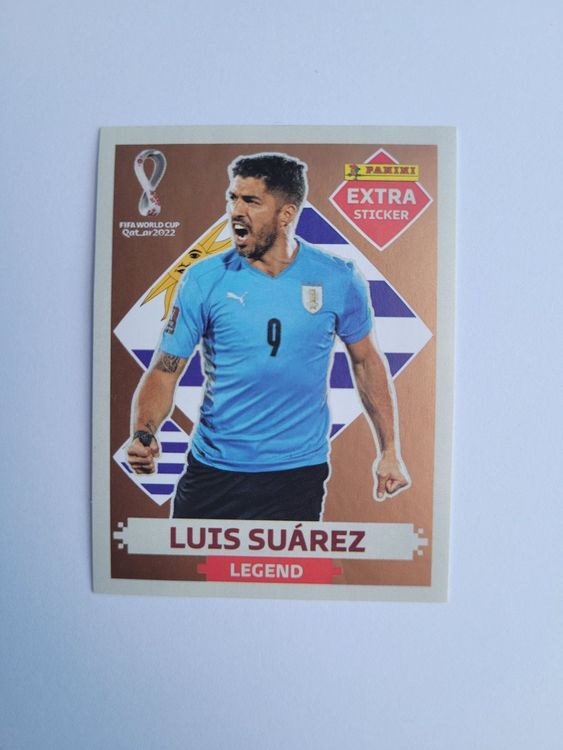 Panini WM 2022 Extra Sticker Bronze Edition Luis Suarez (Neu (gemäss ...