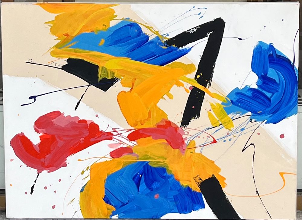 Marguerite Saegesser - Grosse Abstrakte Gemälde , Verso Sig. (Gebraucht) in Root für CHF 259 ...