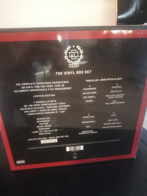 RAMMSTEIN ”XXI - THE VINYL BOX SET” sealed (Neu und originalverpackt ...
