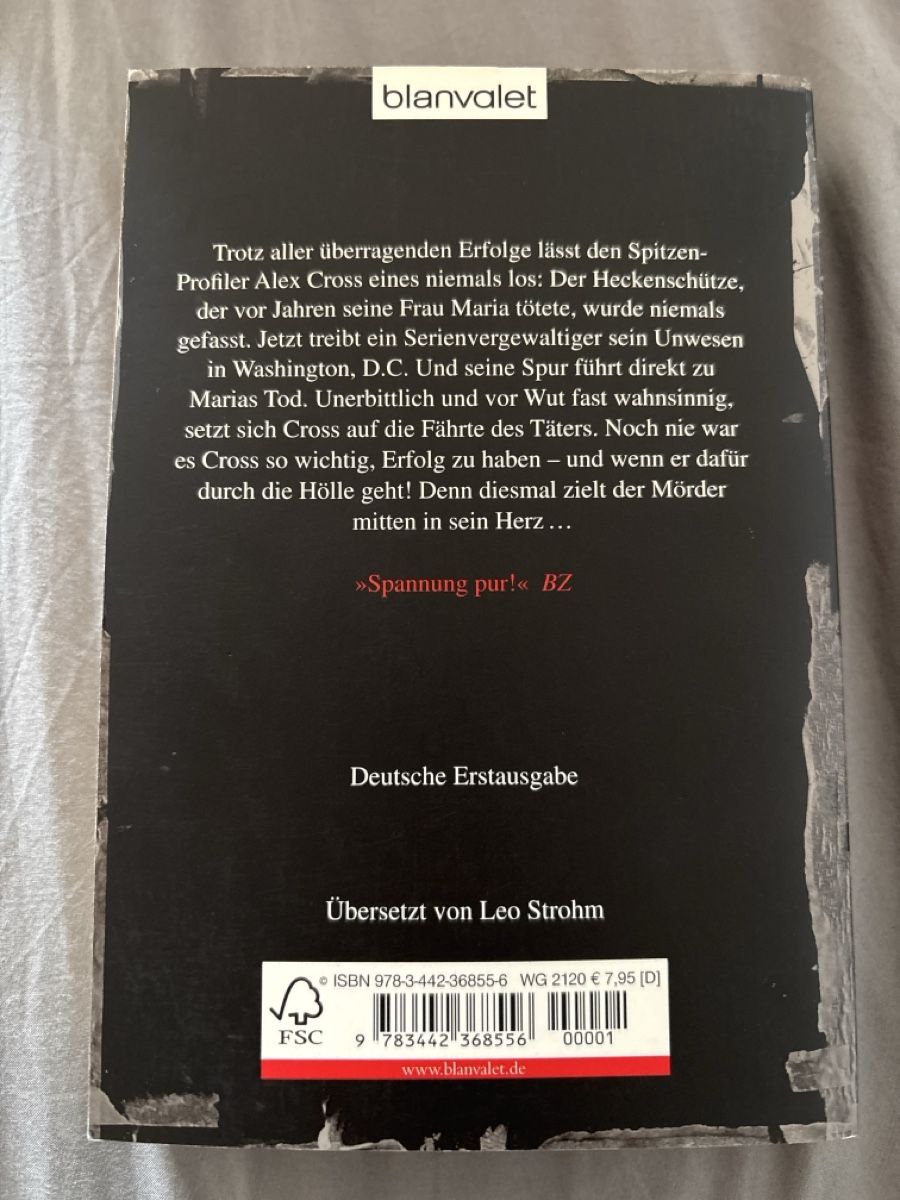 James Patterson - Blood (Alex Cross Reihe) Taschenbuch (Gebraucht) in ...