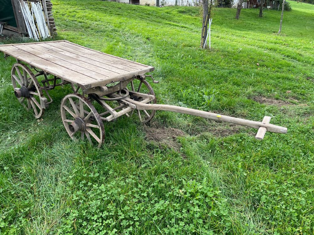 Antiker holzwagen mit holzräder (Gebraucht) in Eich für CHF 100 – nur ...