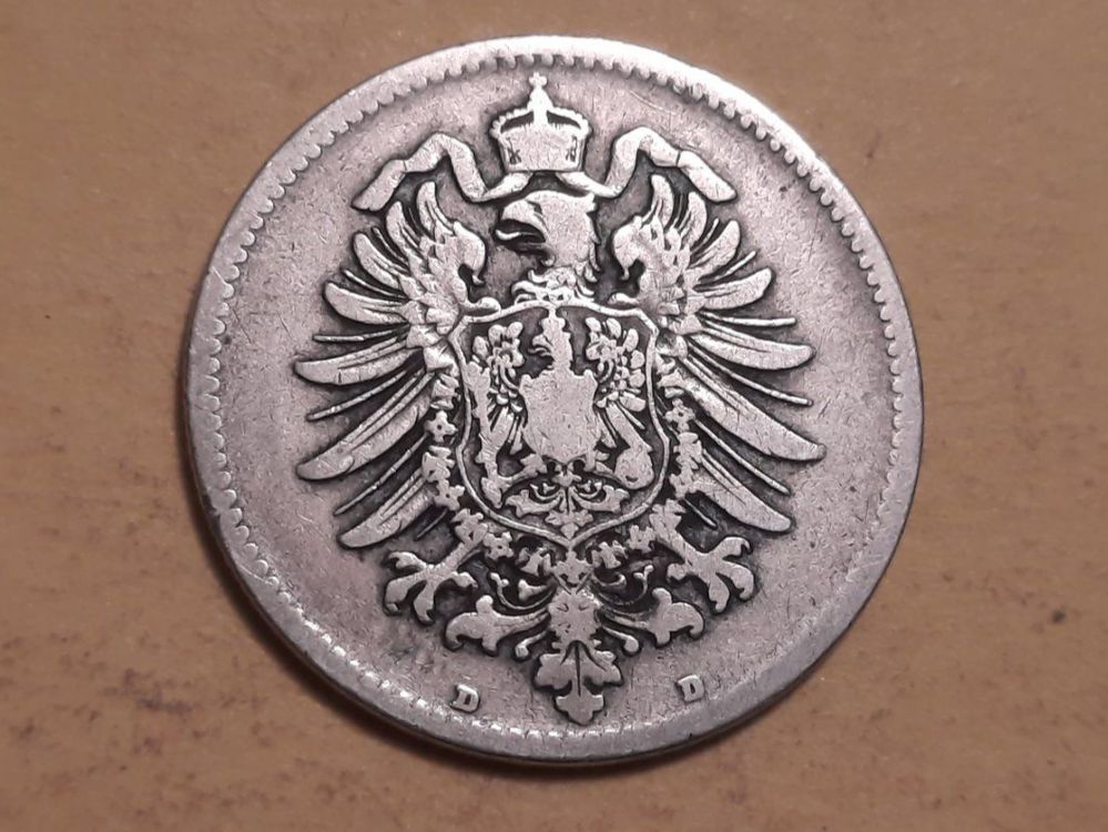 Deutsches Reich 1 Mark 1874 D Silber (Gebraucht) in Buchs SG für CHF 9 ...