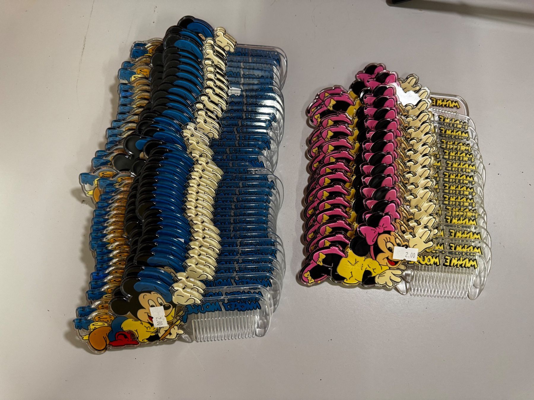 Restposten Mickey & Minnie Mouse Haar-Kamme, Vintage 50 stk (Neu ...